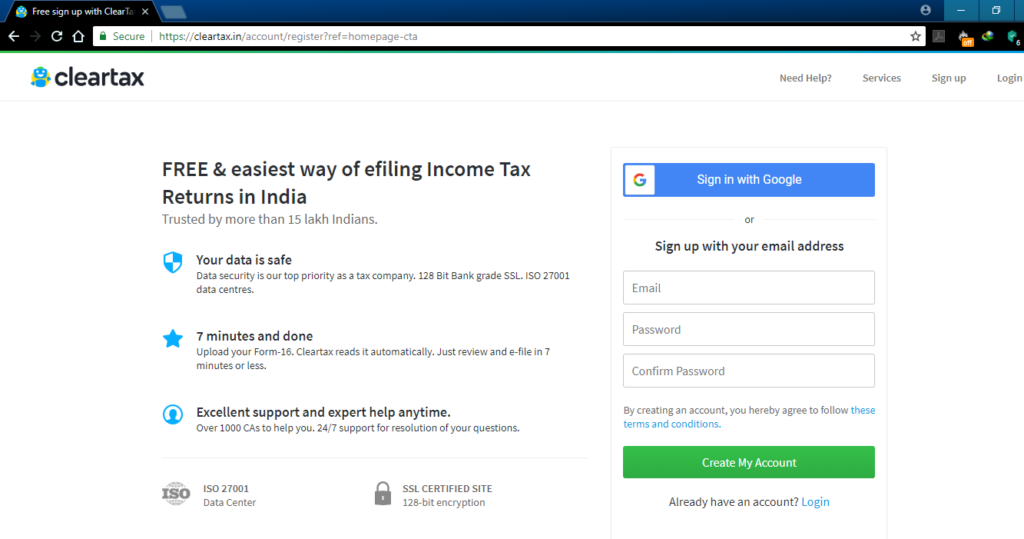How to file IT return online using Cleartax - KNOWLEDGEBEAR